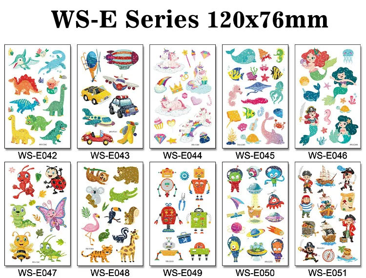 Factory Direct Wholesale Custom Temporary Cartoon Butterfly Mermaid ...