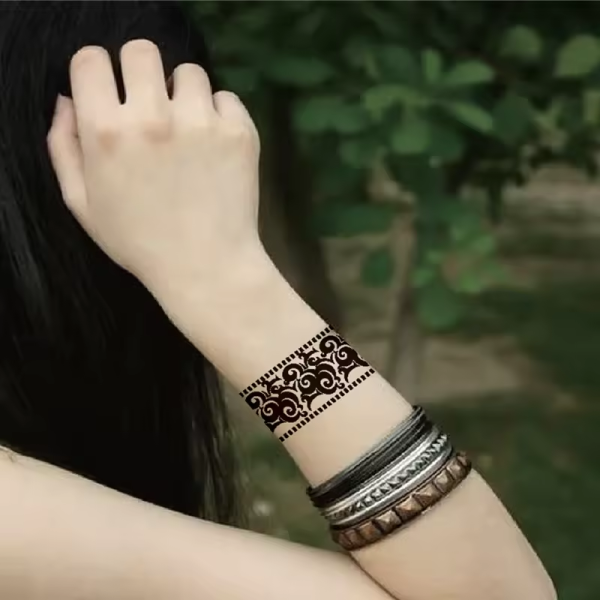 Black Hand Strap Ink Juice Tattoo Stickers – Temporary Tattoo