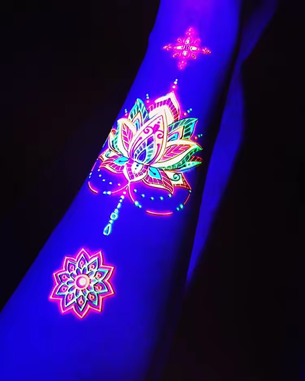 Fluorescent Luminous Tattoo Stickers – Temporary Tattoo